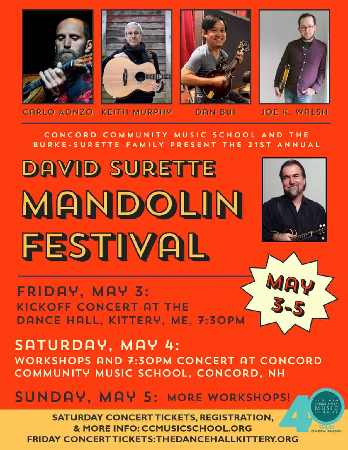 David Surette Mandolin Festival - Concord Community Music School